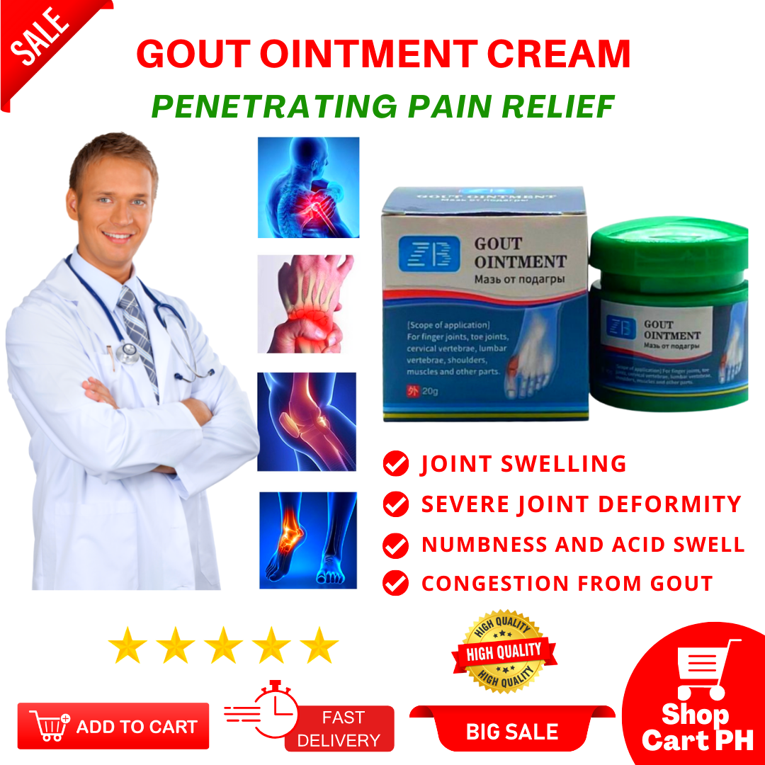 👍 100% ORIGINAL 20g Gout Ointment Treatment Relief for Gout and ...
