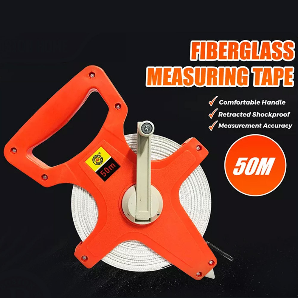 Large Tape Measure LAND 330ft/100m Heavy Duty Fiberglass Tape Measure ...