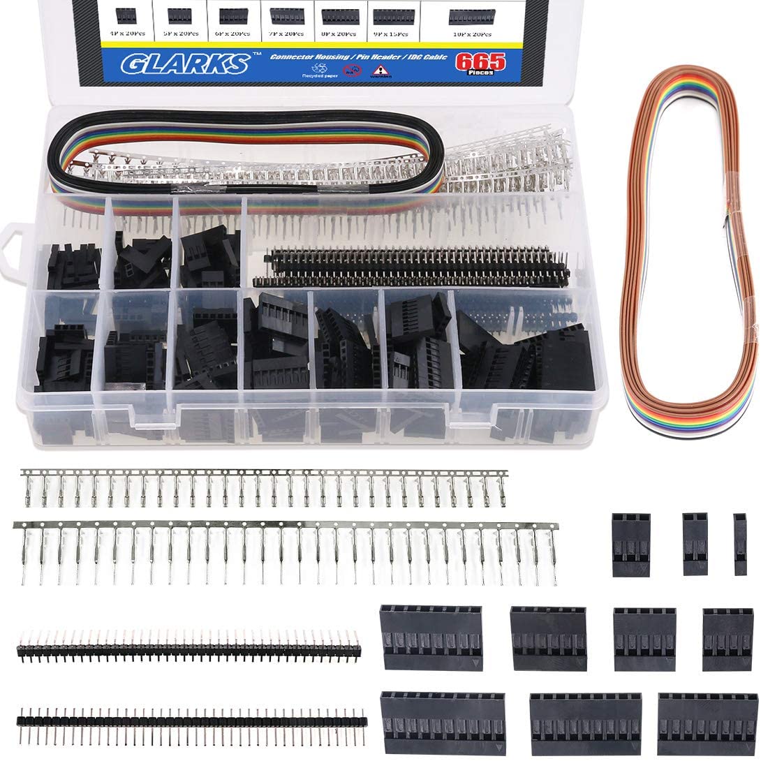 10pcs 8P Special Female Header Connector PC104 Long Female Header Connector 2.54 Spacing 1*8 Pin ...