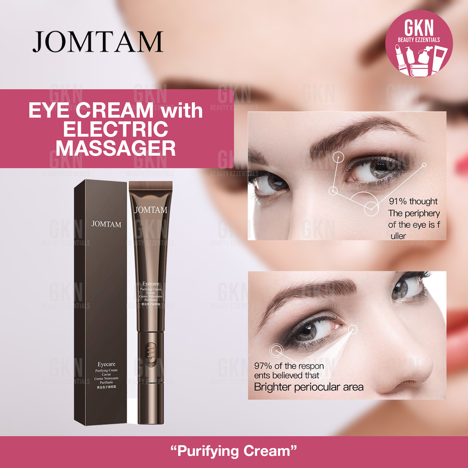 JOMTAM Eye Electro Vibro- Purifying Cream Caviar 20g - Eye Cream ...