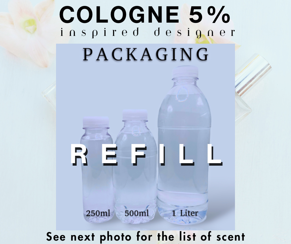 Inspired Cologne Refill 5% 250ml / 500ml / 1 Liter (Pls. message us for ...