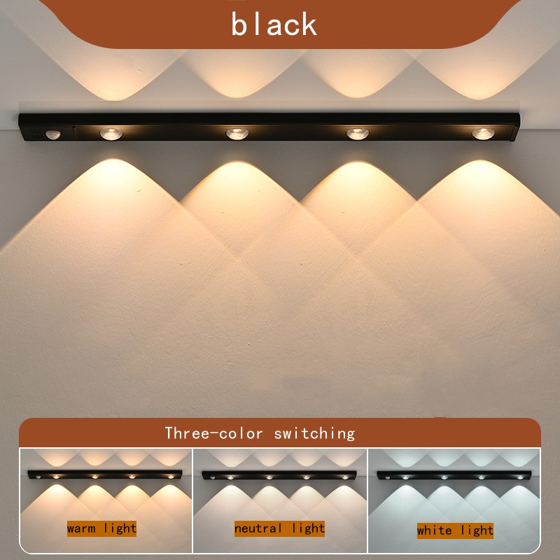 Motion Sensor Intelligent LED Light Bar3 Colour Dimmable Cat Eye Light ...