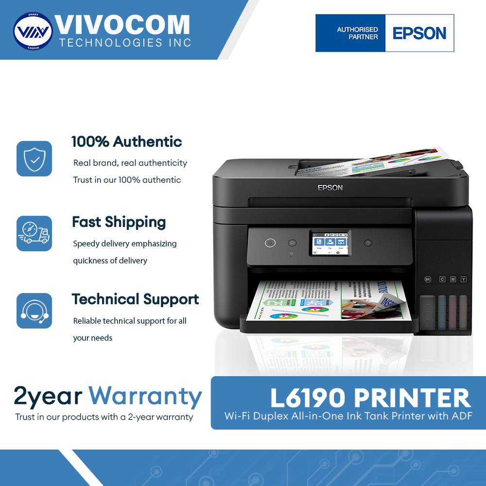 Epson L6190 Wi-Fi Duplex All-in-One Ink Tank Printer with ADF MAXIMUM ...