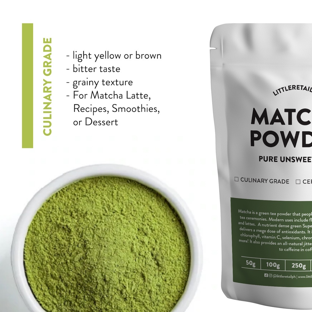 Pure Unsweetened Matcha Powder 50g / 75g Keto Low Carb Approved | Lazada PH