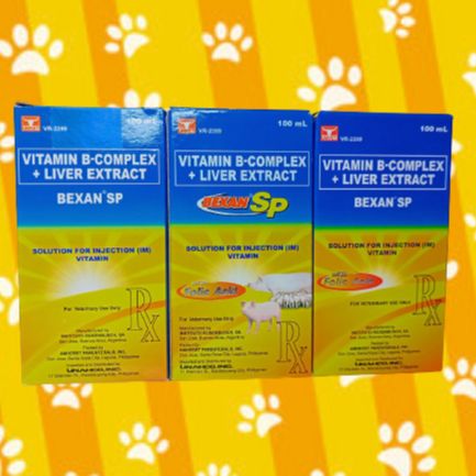 [VETKLIX II]100ML BEXAN SP VITAMIN B-COMPLEX + LIVER EXTRACT 3 BOTTLES ...