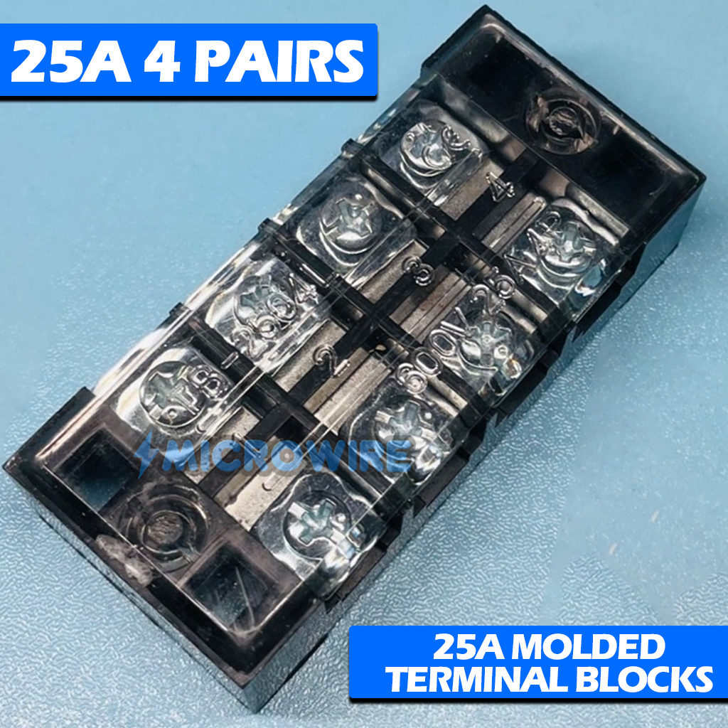 25A Terminal Block Molded Type Electrical TB-2504 25A 600V 4PIN | Lazada PH