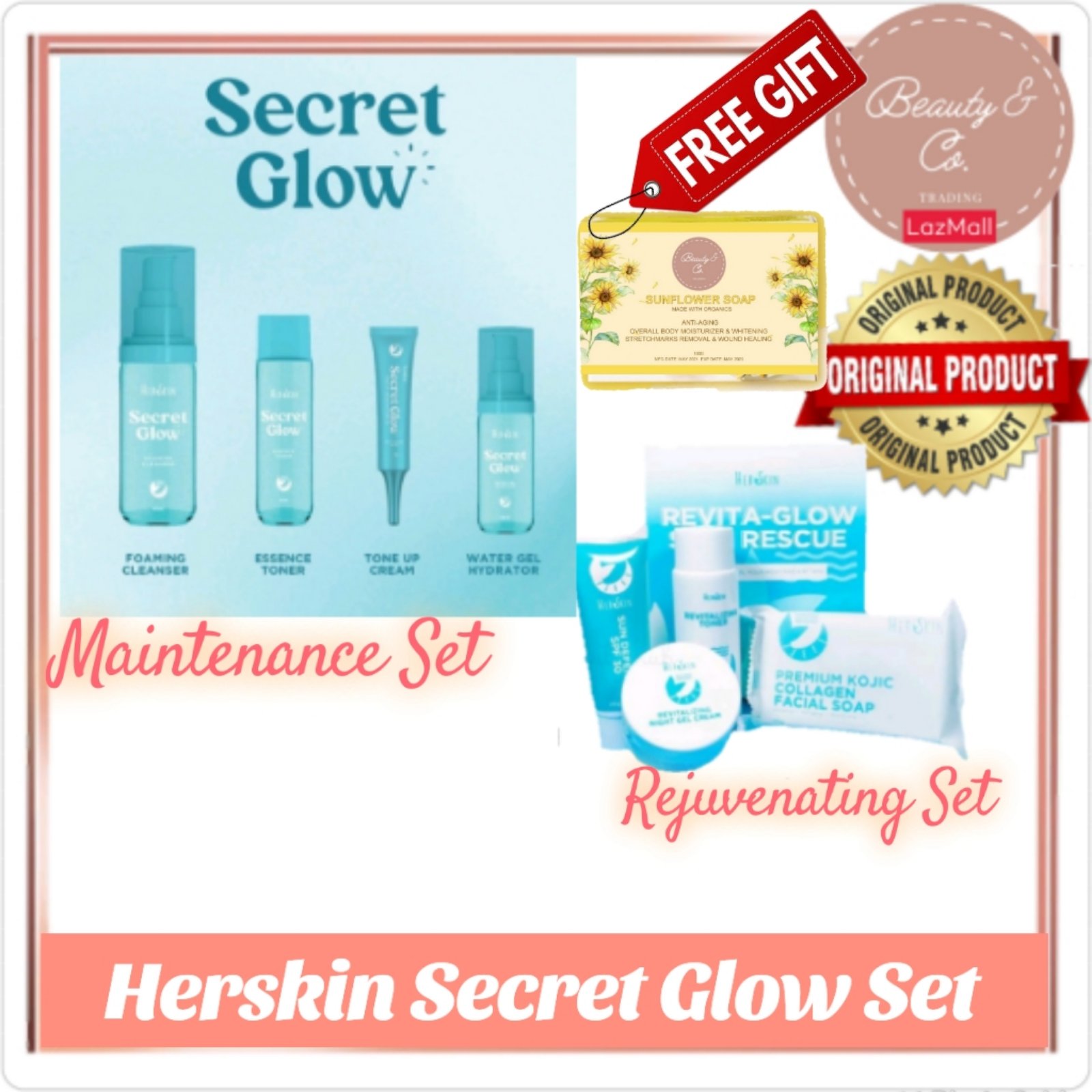 HerSkin Secret Glow Maintenance or Revita Set [FREEBIE SFO SOAP!!] by ...