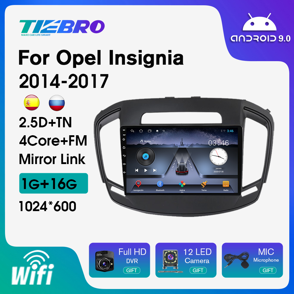 Android 10 Car Radio Tesla Style For Opel Insignia 2014-2017 Stereo ...