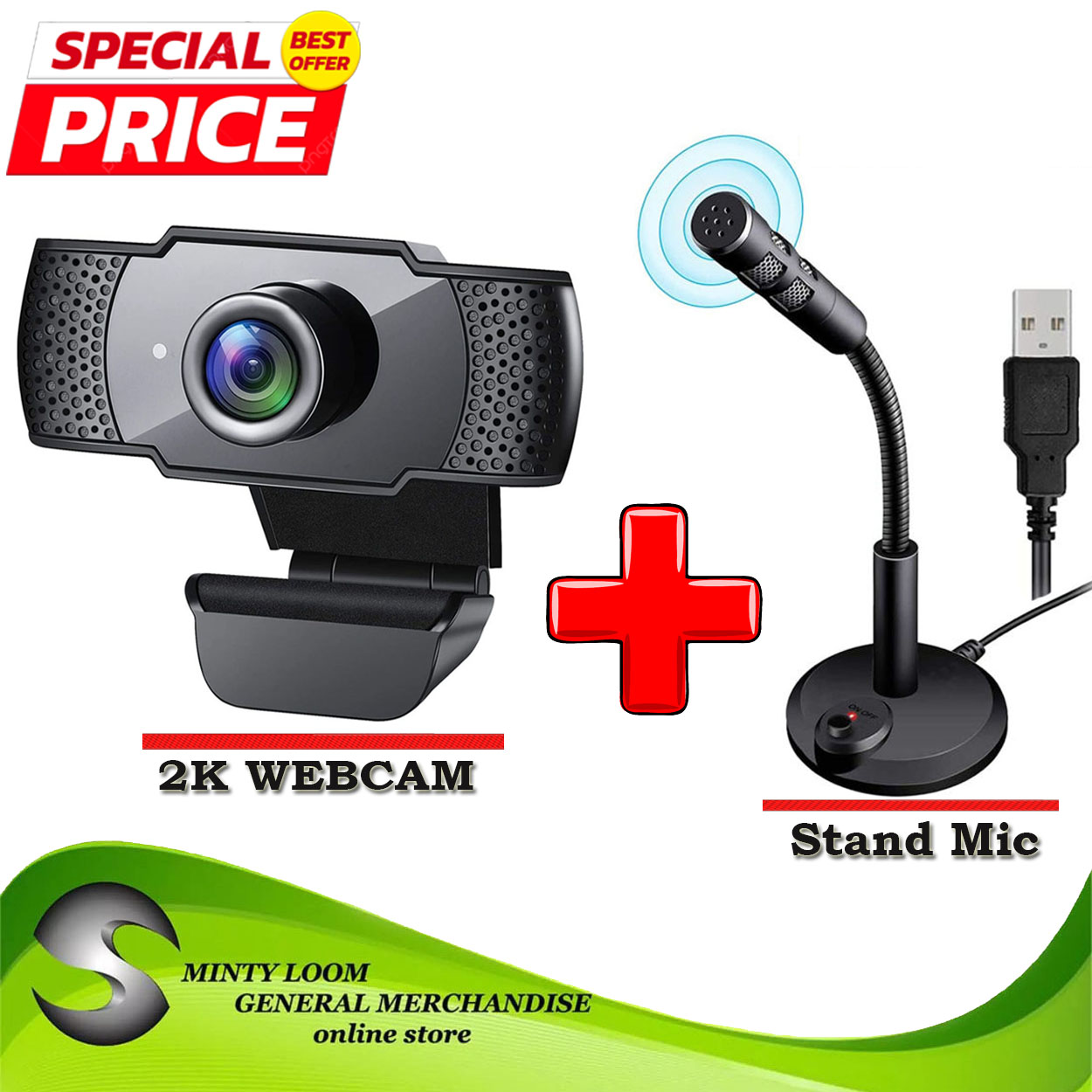 Stand Mic for Desktop PC Adjustable USB Laptop Microphone Mini Studio ...