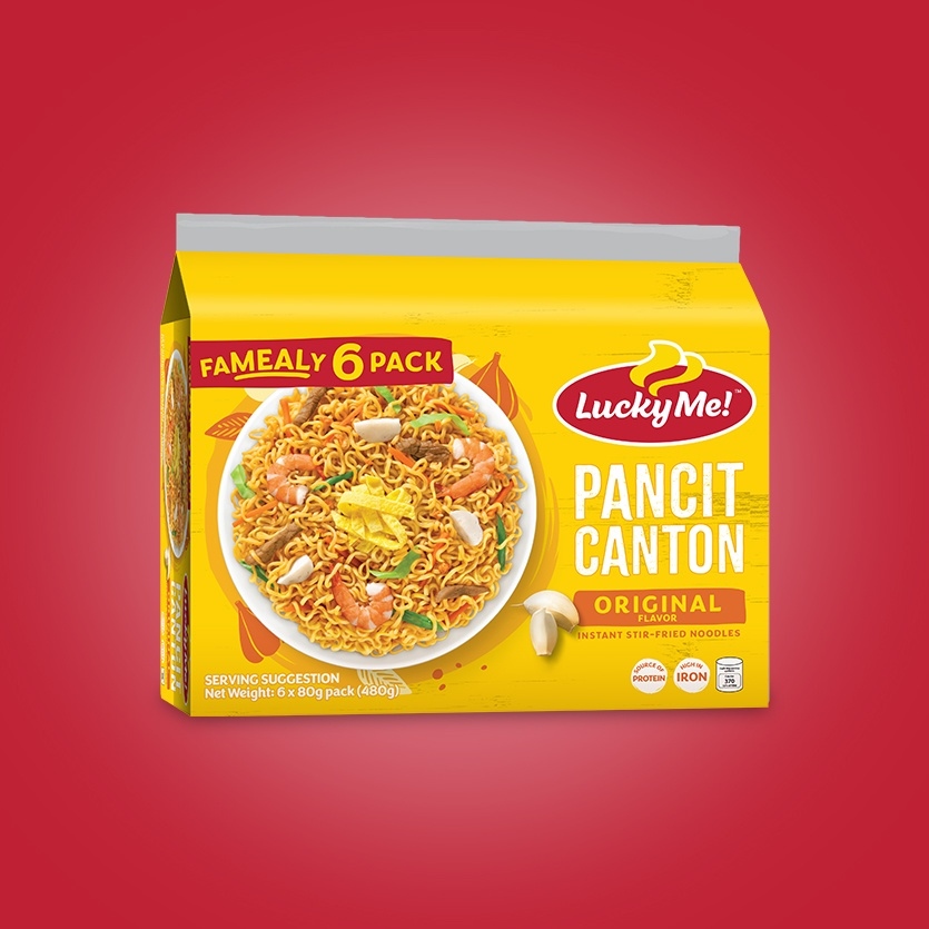 EAT.C Lucky Me! Pancit Canton Original Multipack 80gx6 | Lazada PH