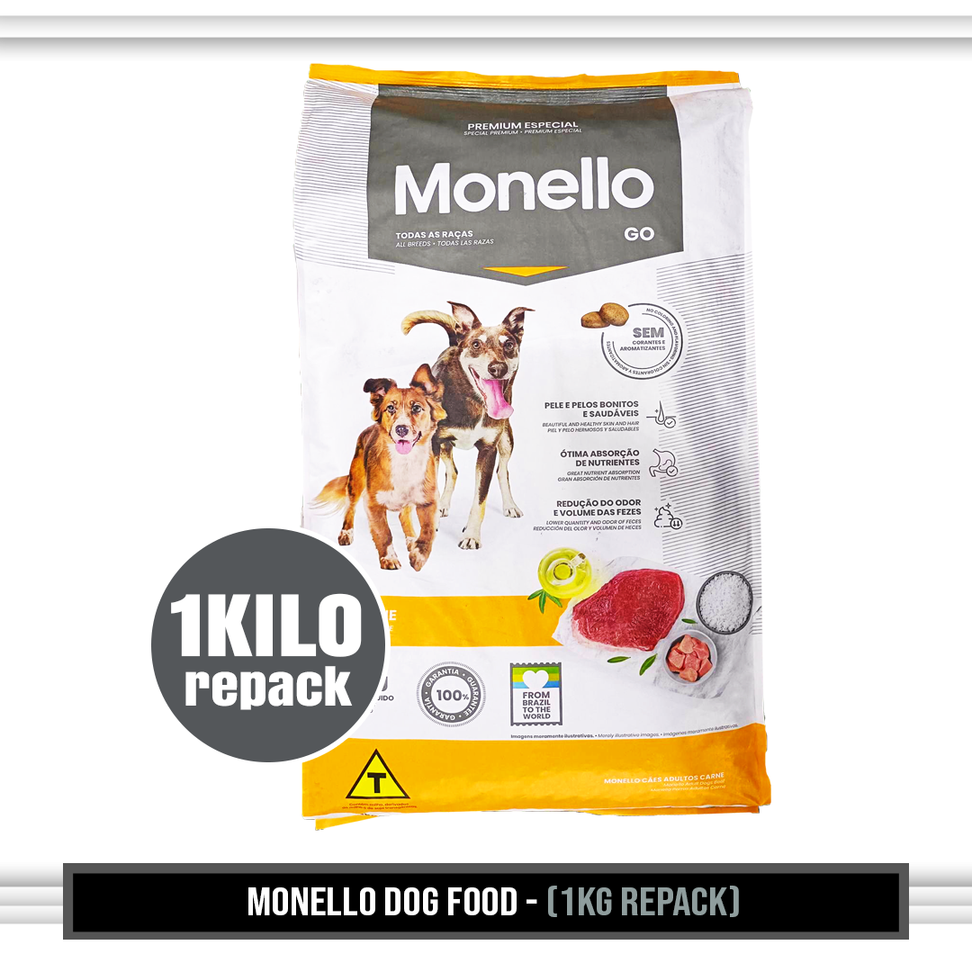 1kg Monello Go Special Premium Beef Carne Flavor Adult Dog Dry Food For ...