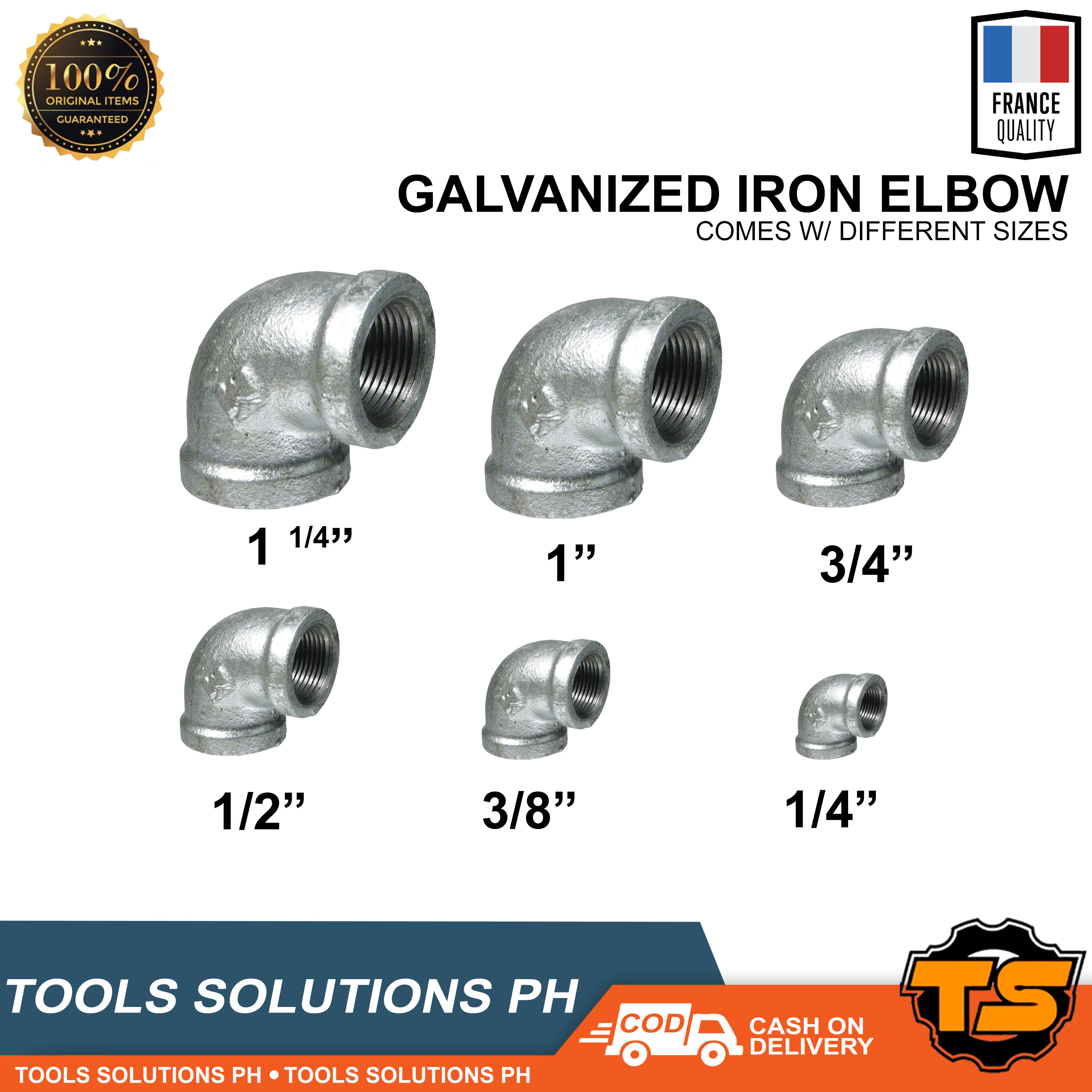 MECH PREMIUM QUALITY GALVANIZED IRON ELBOW PIPE FITTINGS | Lazada PH