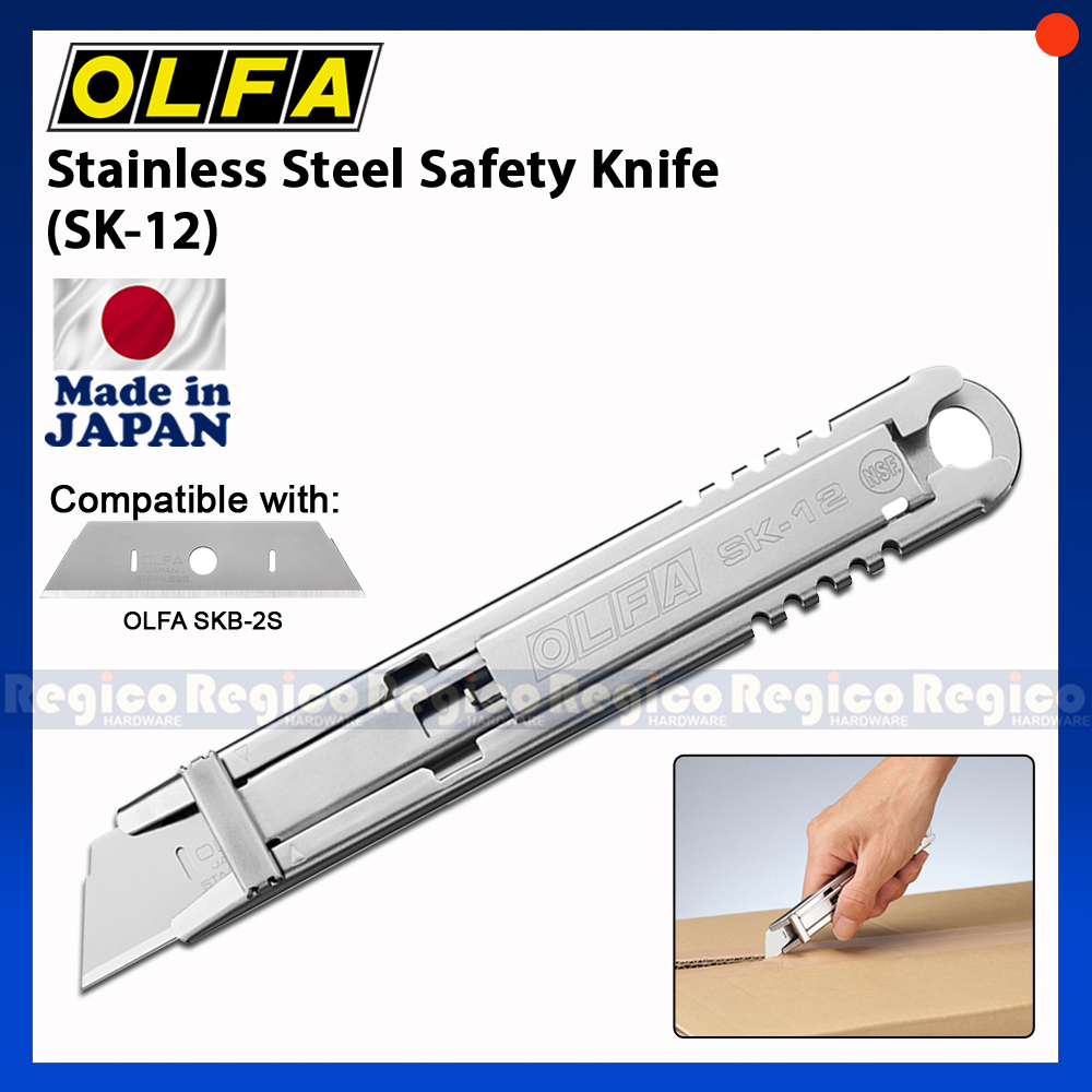 Olfa SK-12 Stainless Steel Safety Knife Regico Hardware | Lazada PH