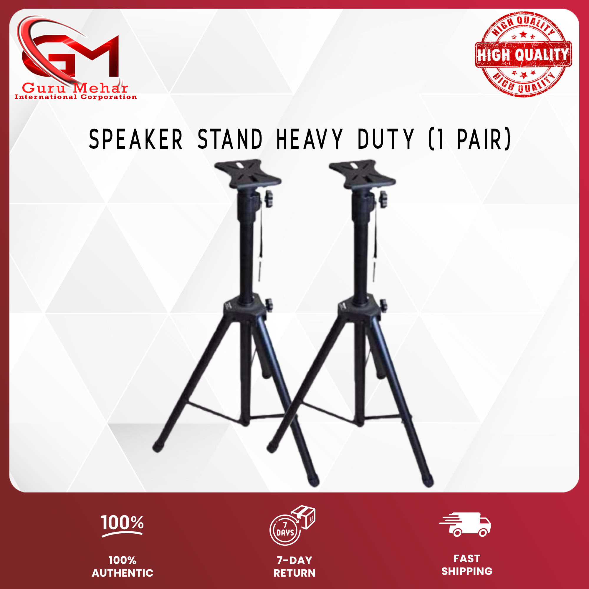 DJ SCORPIO (SPS-502) - Premium Metal Speaker Stand (Tripod Base) - (1 Pair - 2 Pieces) | Lazada PH