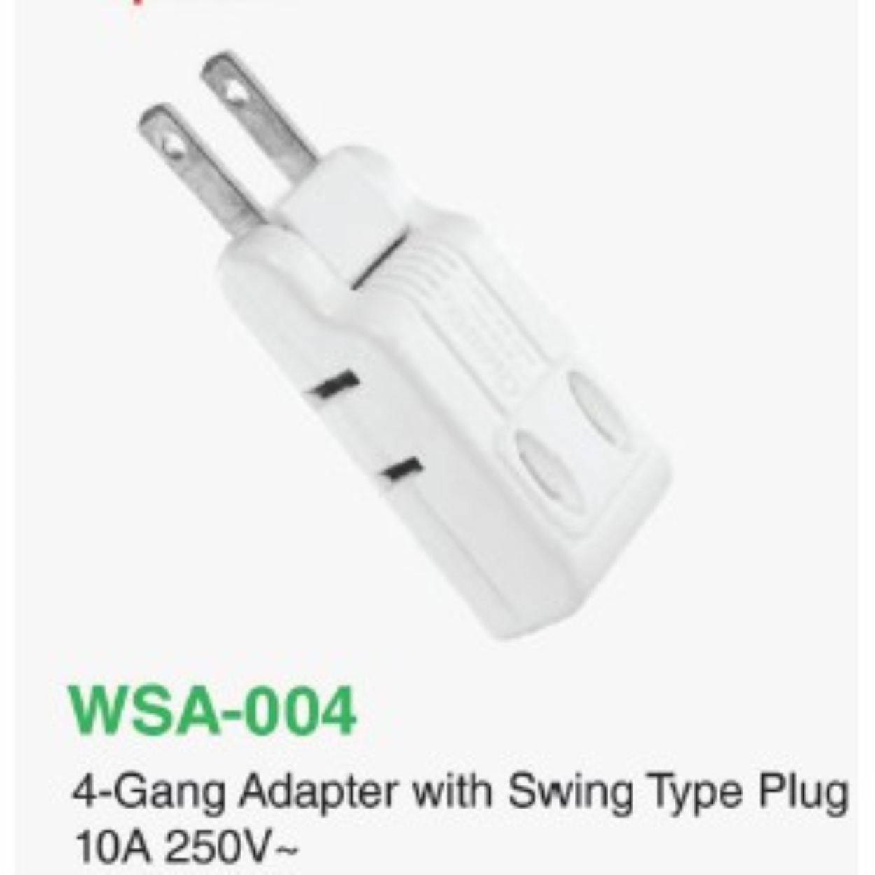 Omni 4 Gang Adapter Swing Type Plug 10 Ampere 250V WSA004 | Lazada PH
