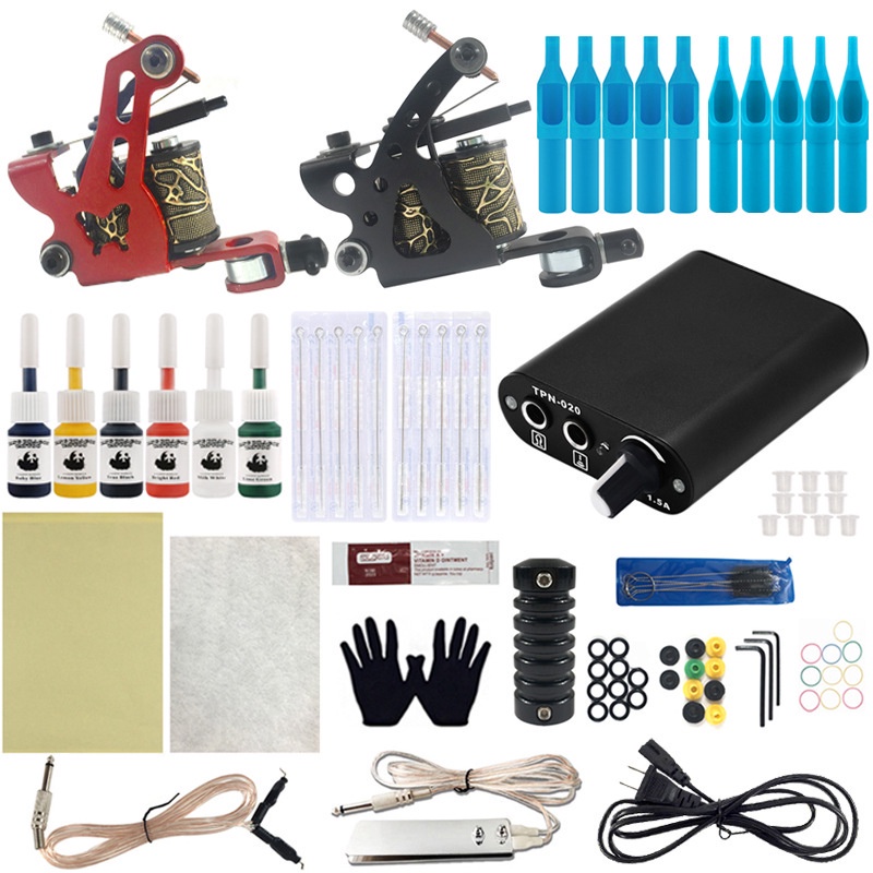 New Tattoo machine set Tattoo Machine Set Professional Beginner Tattoo ...