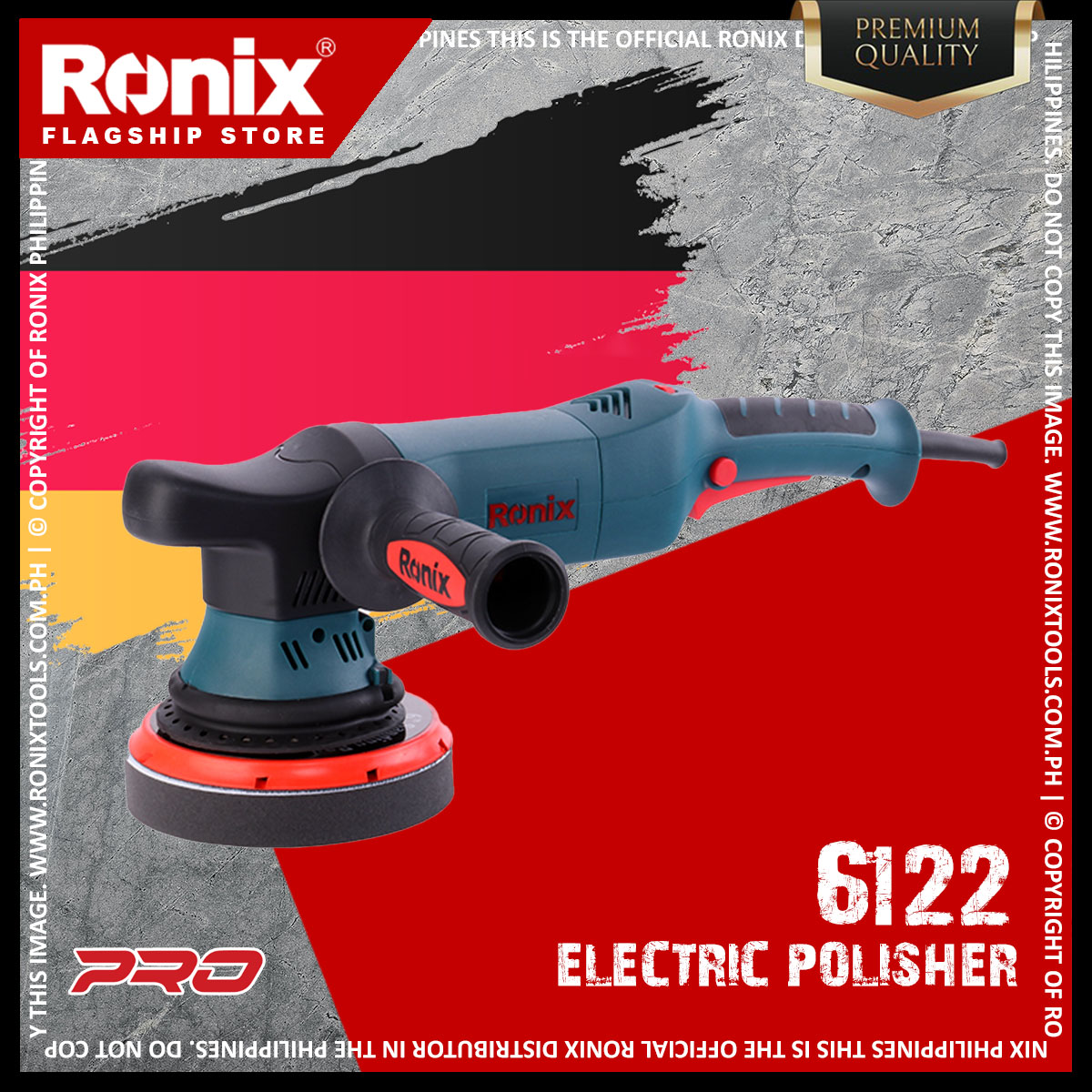 New Arrival! 🇩🇪 Ronix 6122 Premium Quality 6" Dual Action Polisher 1x ...
