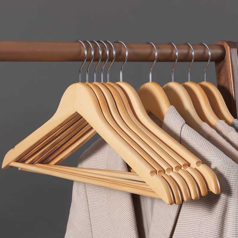 Hanger Wooden High-end customized wooden hangers hanger Strong Cloth ...