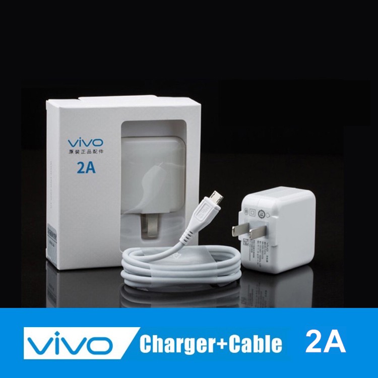 Vivo Original 5V 2A Fast Charger Adapter With Android Micro USB Cable ...