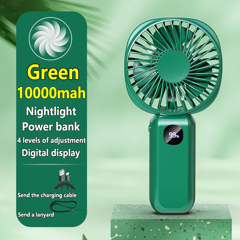 👍Upgrade 10000mah👍Portable Mini Fan Handheld Electric Fan 5 Gear ...