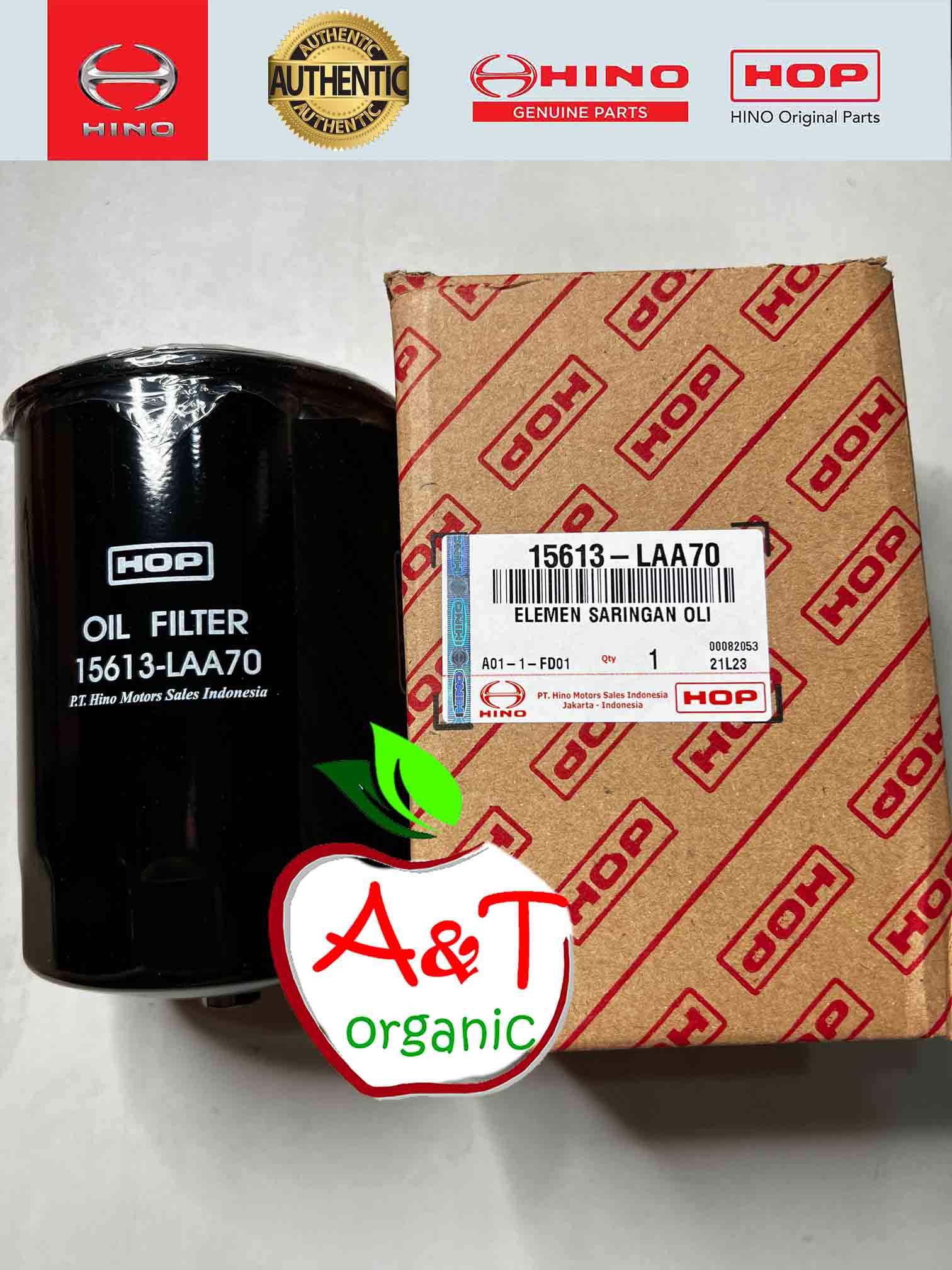 15613 - LAA70 Genuine Oil Filter for HINO DUTRO 300 SERIES Euro 3 ...
