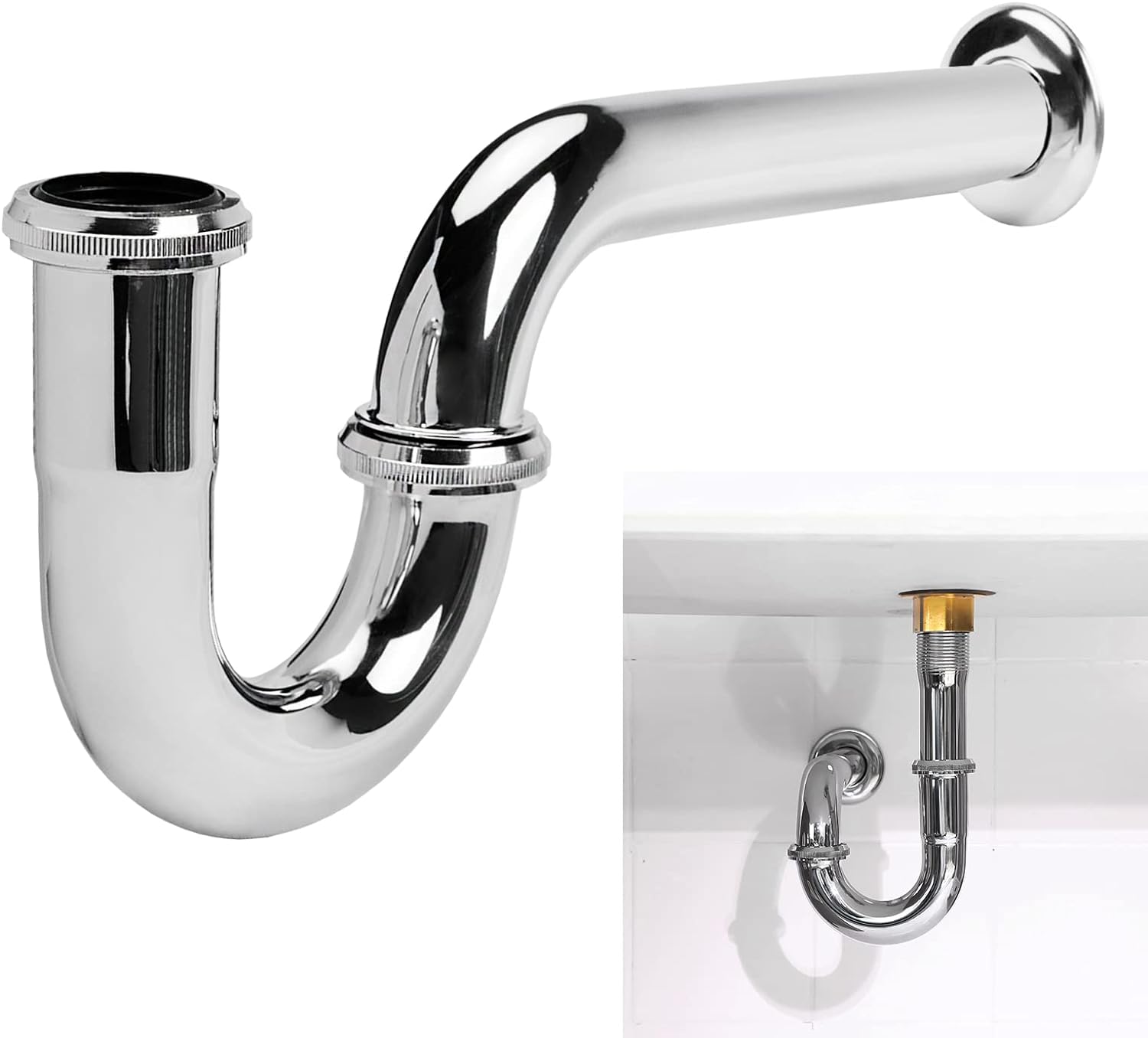 Stainless Steel Kitchen Sink Lavatory P-Trap | Lazada PH