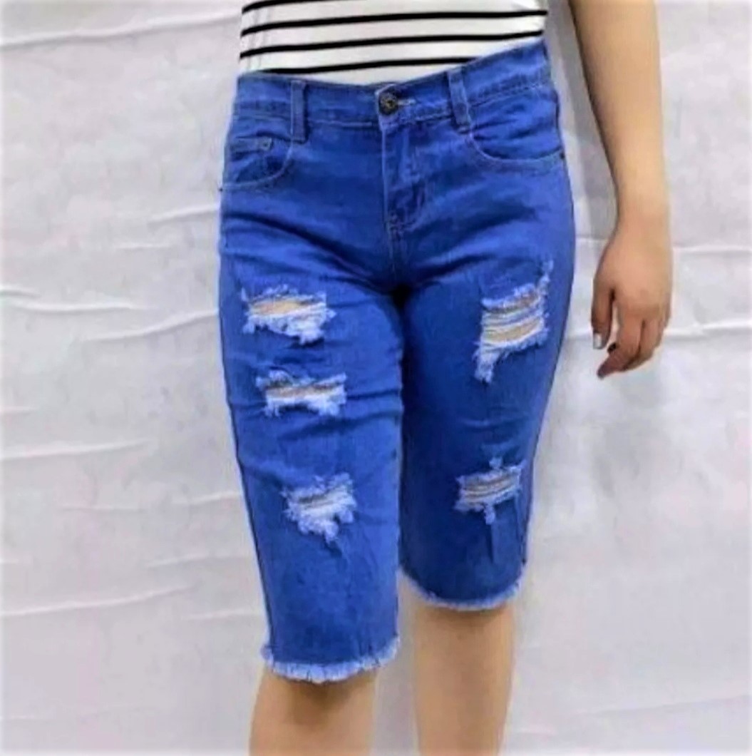 Stretchable Boyfriend Tattered Short for Women | Lazada PH