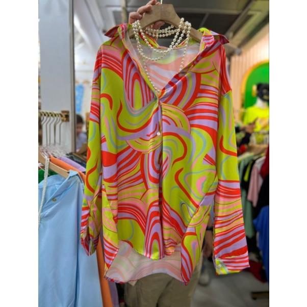 KEMEJA Bangkok 5th Motif Nok Shirt | Lazada PH