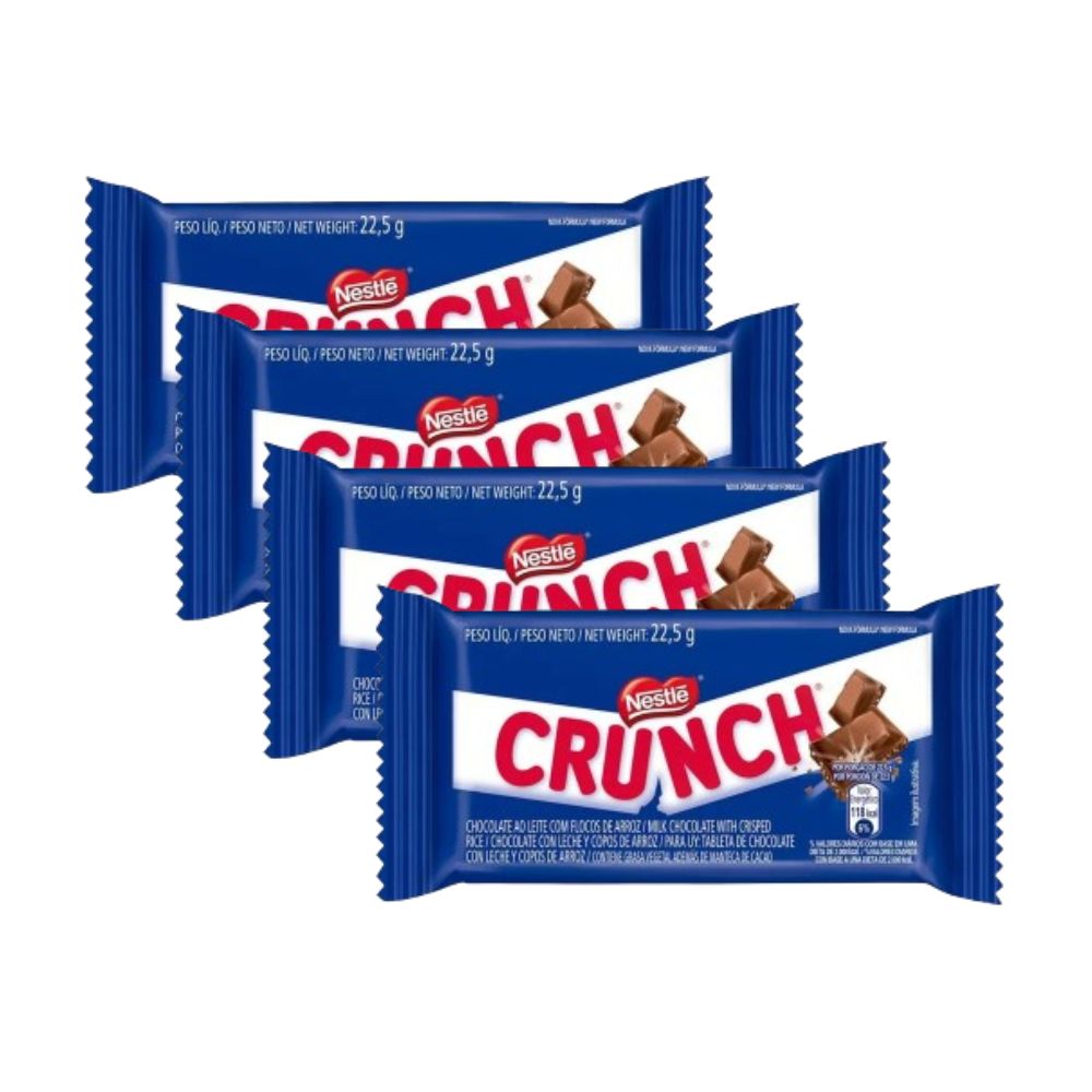 Nestle Crunch Chocolate Bar 22.5g - Pack of 4 | Lazada PH