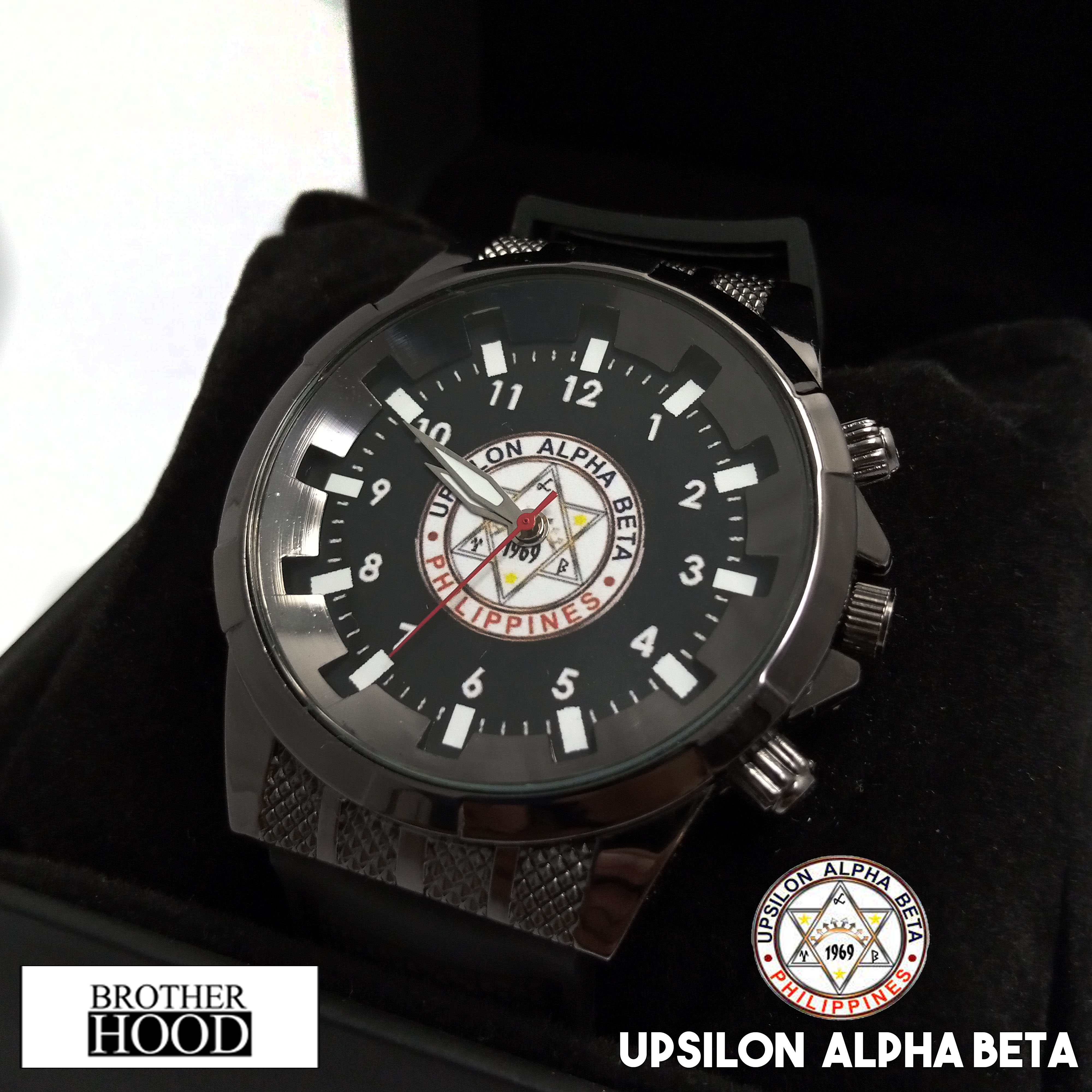 BROTHERHOODSTORE Military Style Upsilon Alpha Beta Best Quality Water Resistant High End Rubber ...