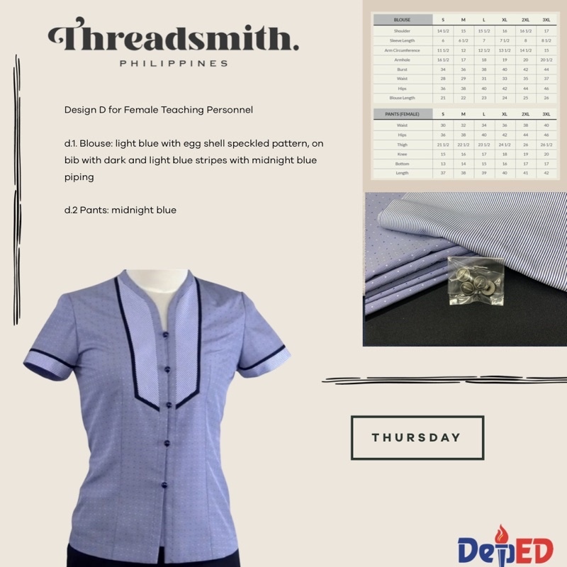 Deped Teachers Uniform RTW ready to wear / Women's wear/men's wear/baby ...