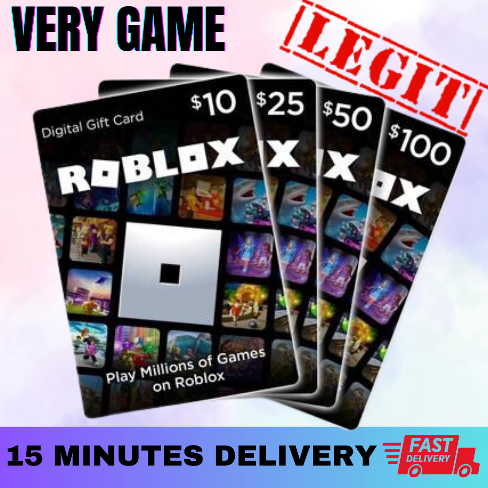 Roblox Card 100 / 200 / 800 / 1200 / 1700 / 2200 Robux Gift Card Code ...