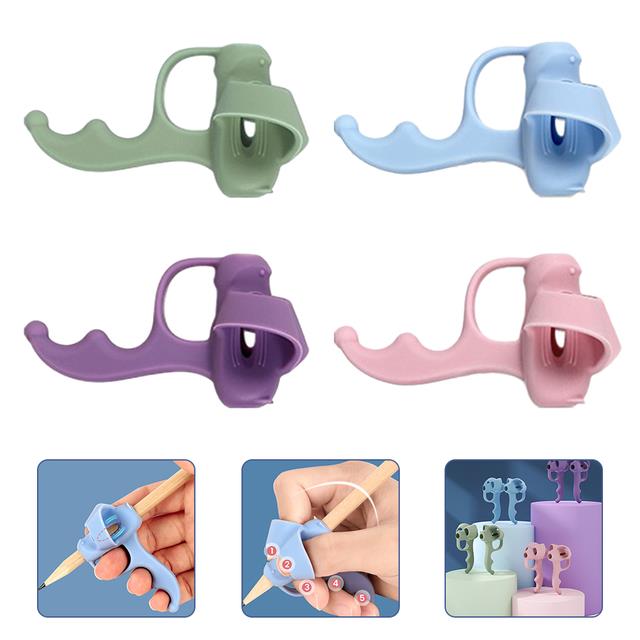 Writing Children Aids Kids Correction Silicone Tool Handwriting Holder ...