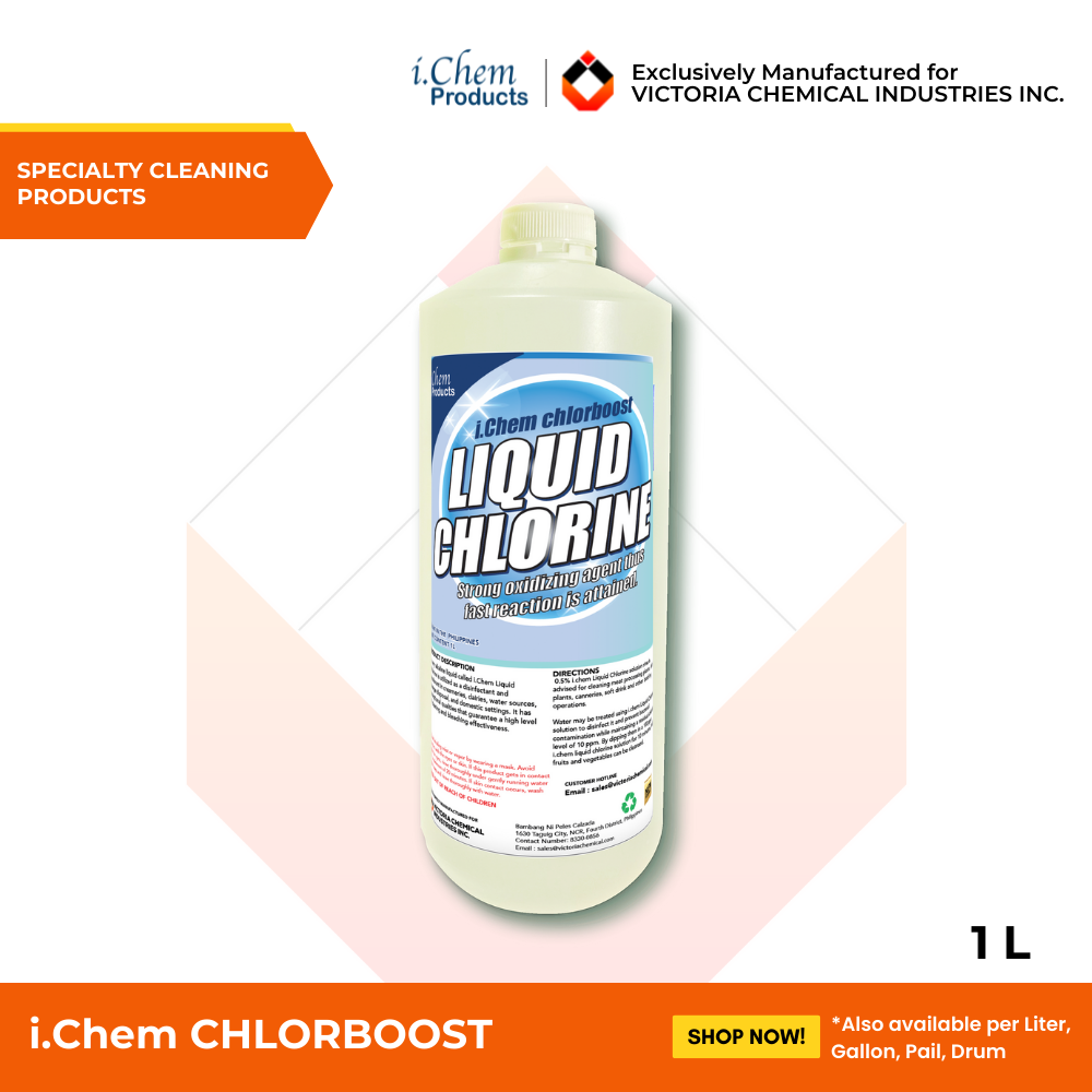 LIQUID CHLORINE 1 LITER (POOL CLEANER, CLEANING DISINFECTANT, WATER ...