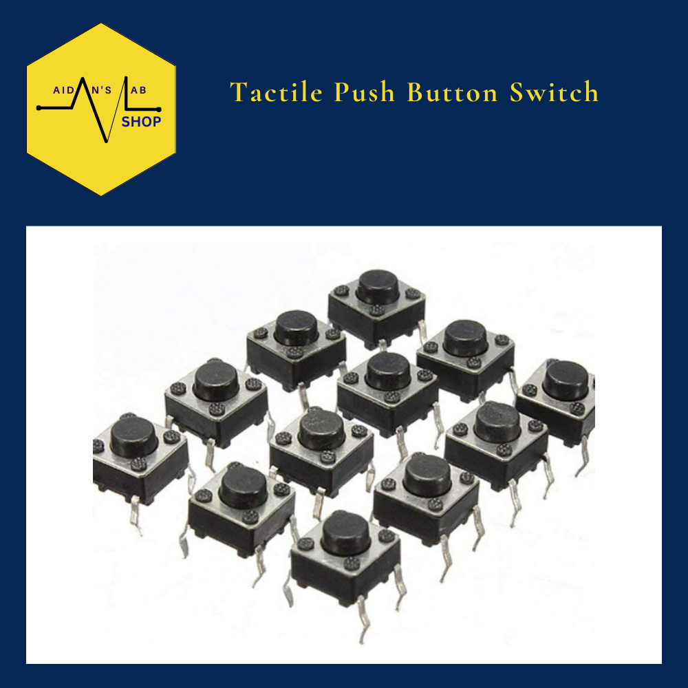 5pcs Tactile Push Button Switch | Aidans Lab | Lazada PH