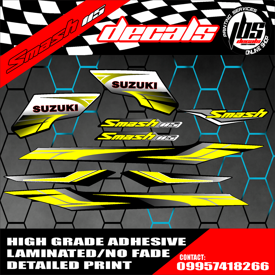 SMASH 115 STOCK DECALS | Lazada PH