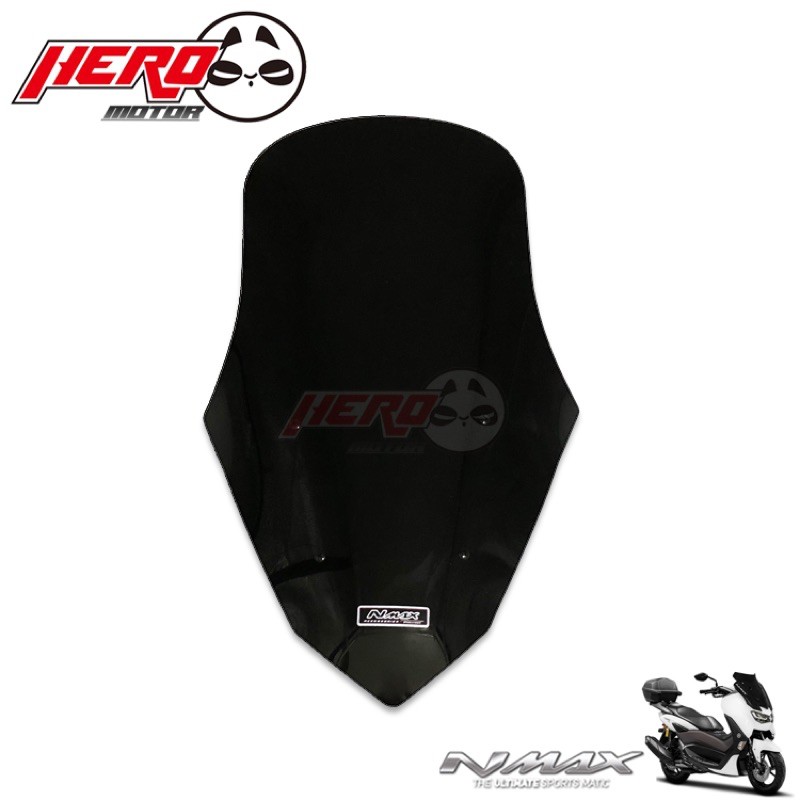 ♫YAMAHA Nmax 2020 Windshield v2 Visor 5mm Thickness Aerodynamic Design ...