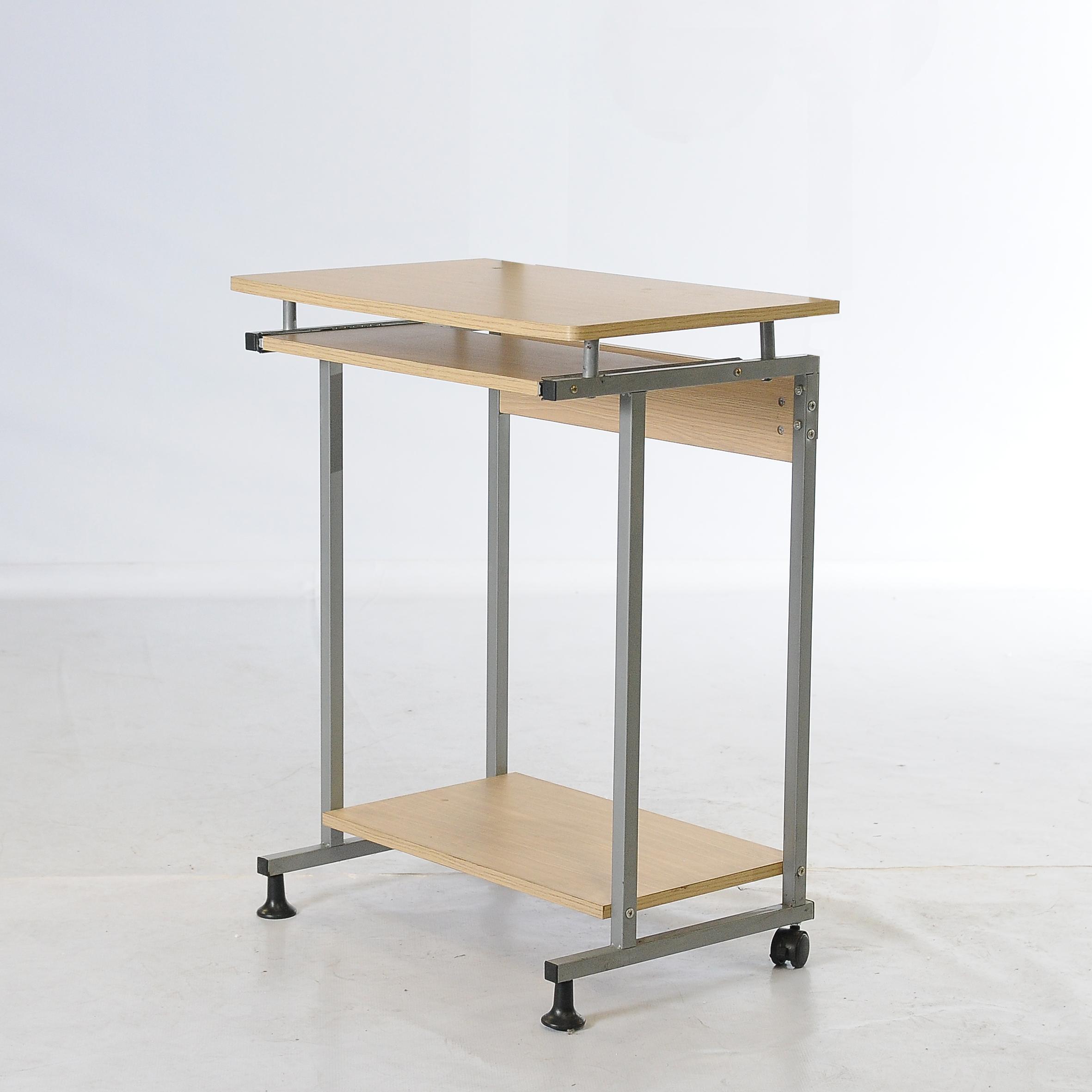 Melamine Computer Table with keyboard Tray on caster wheel | Lazada PH