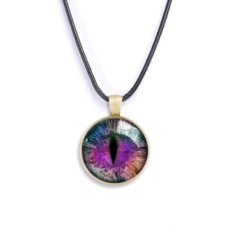 Felice. Wind Eye Color Sweater Chain Time Stone Eye Necklace Jewelry ...