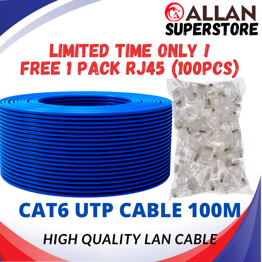 Allan Superstore | 100M Cat6 UTP Cable | Lan Cable | Ethernet Cable ...
