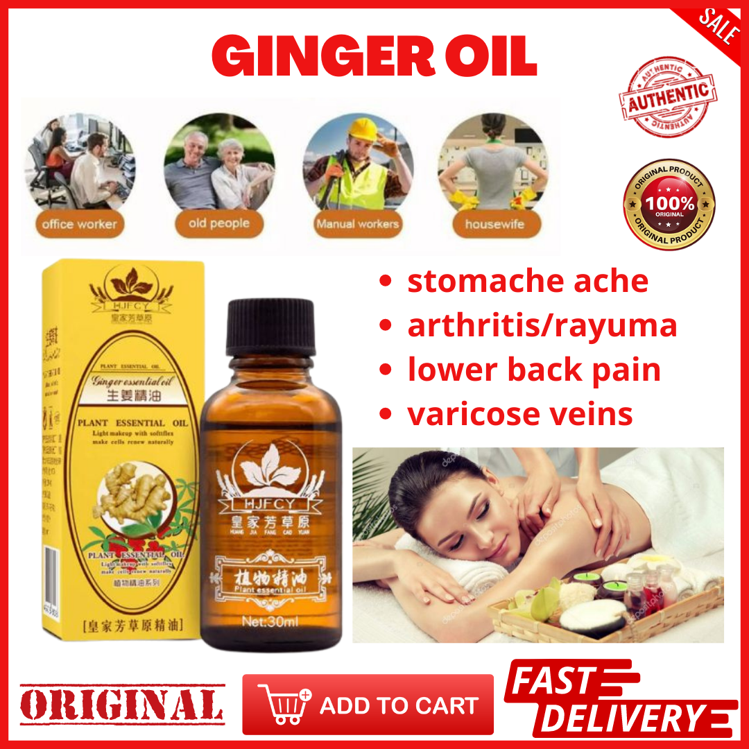 ️ Imported Essential Oil Ginger For Relaxing Whole Body Massage ...