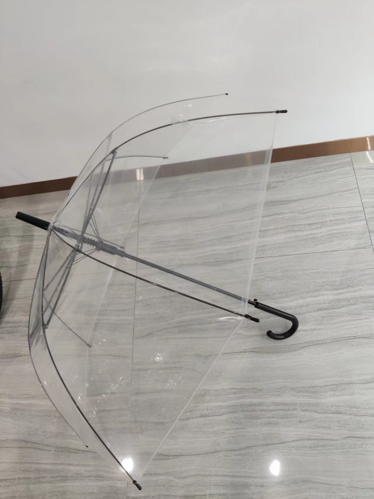 Transparent Clear Rain Umbrella Parasol PVC Dome KOREAN,JAPANESE ...