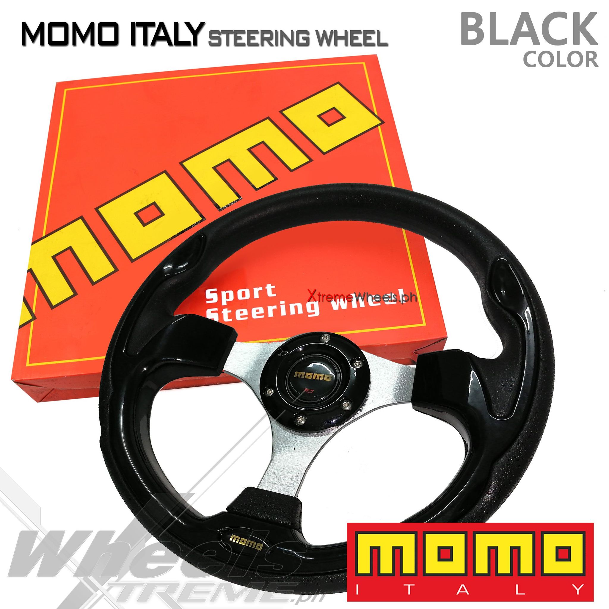 MOMO steering wheel 12.5 inch Black chrome | Lazada PH