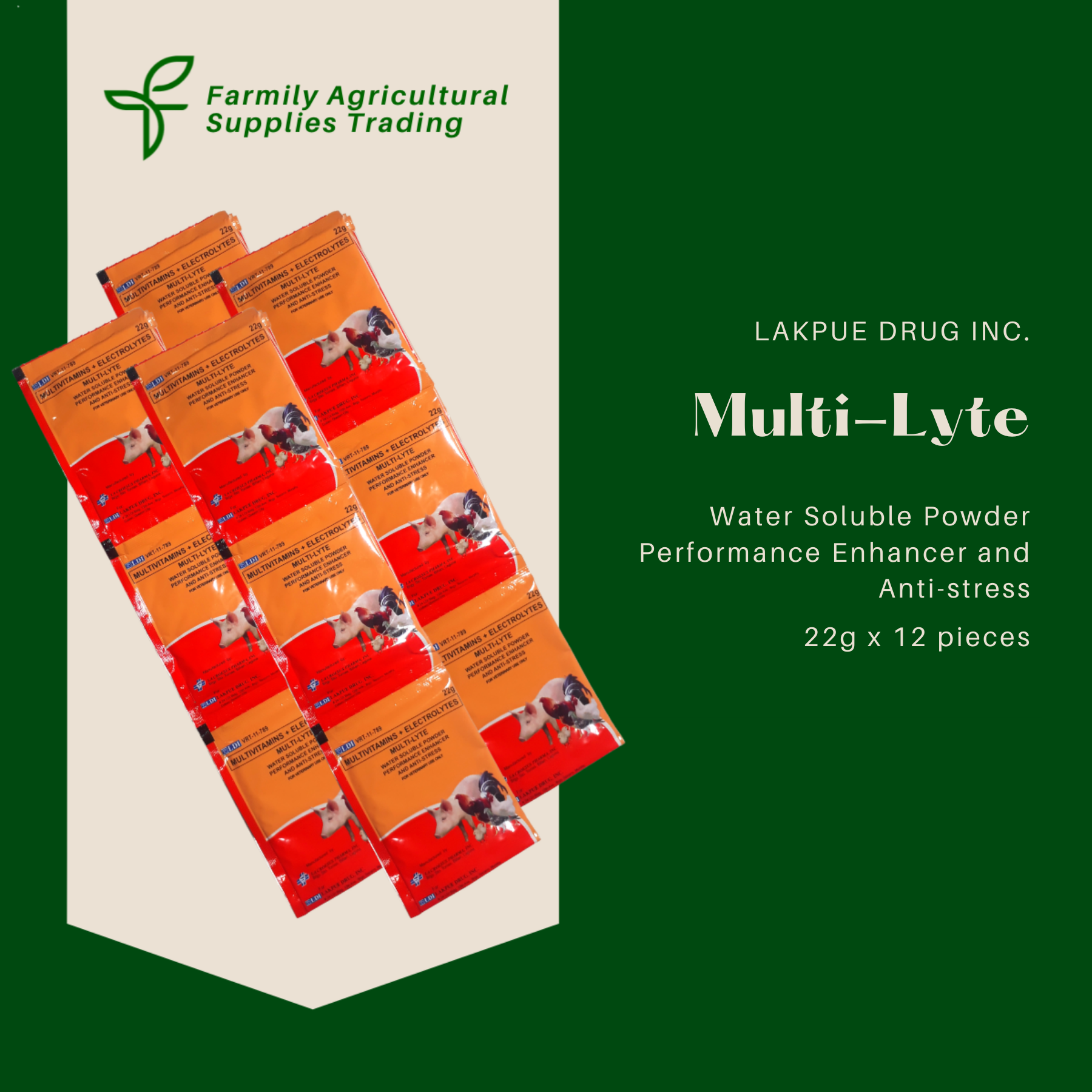 Lakpue Drug Inc. Multi-Lyte 22g / 1kg | Lazada PH