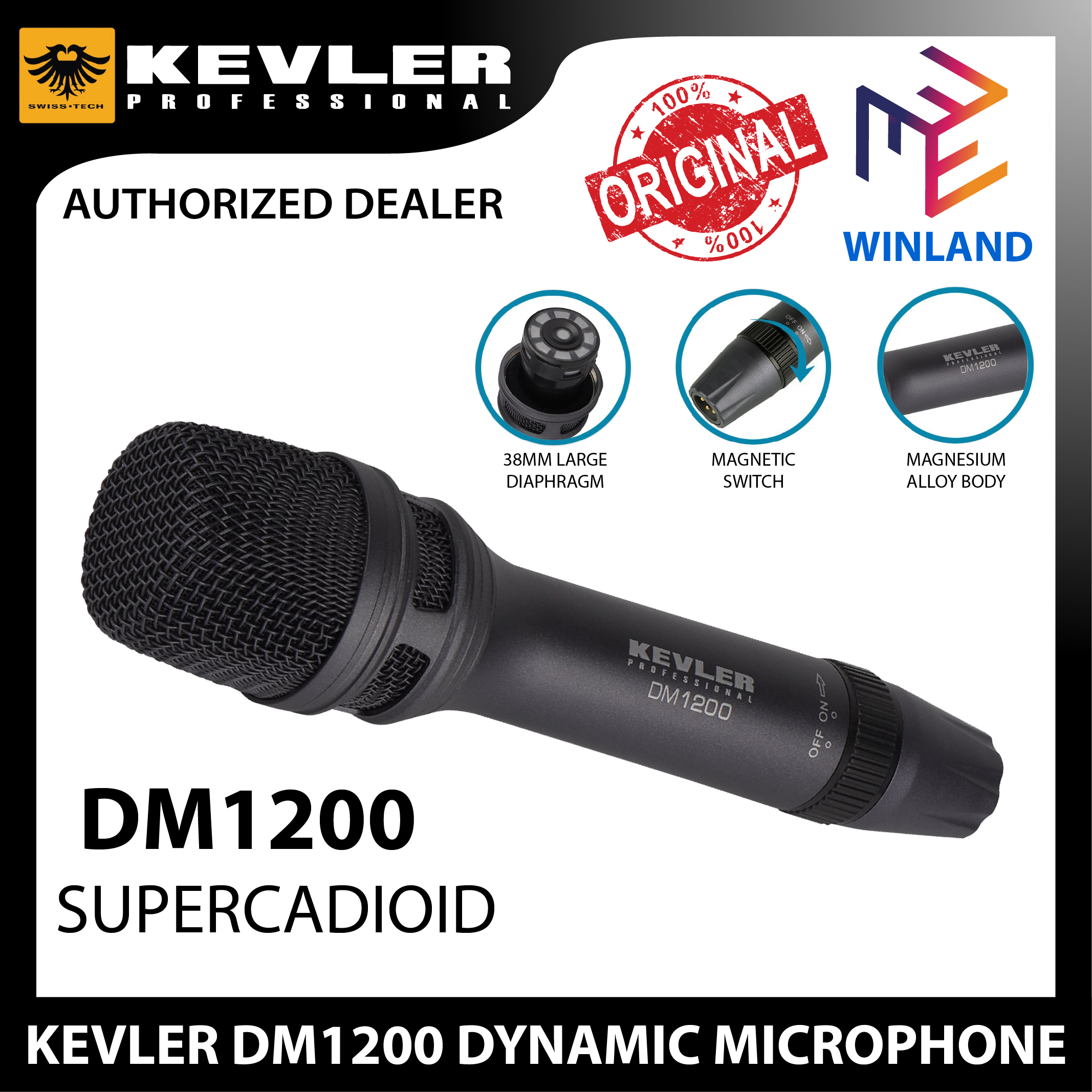 NEW! Kevler by Winland Professional Precision Crafted Super Cardioid ...
