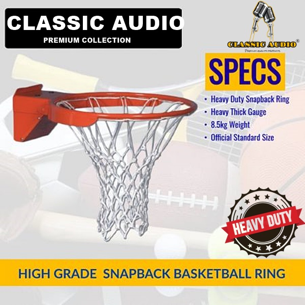 Basketball Ring Basketball Hoops 18 inch Snap back (super heavy duty ...