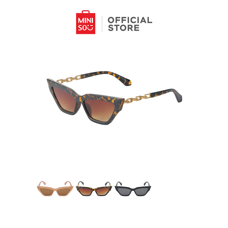 MINISO Matte Cat Eye Sunglasses with Chain | Lazada PH