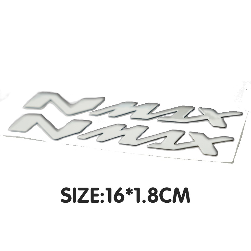 ⊕ 2Pcs Yamaha Nmax Emblem For Motorcycle 3d Original Material Logo Nmax ...