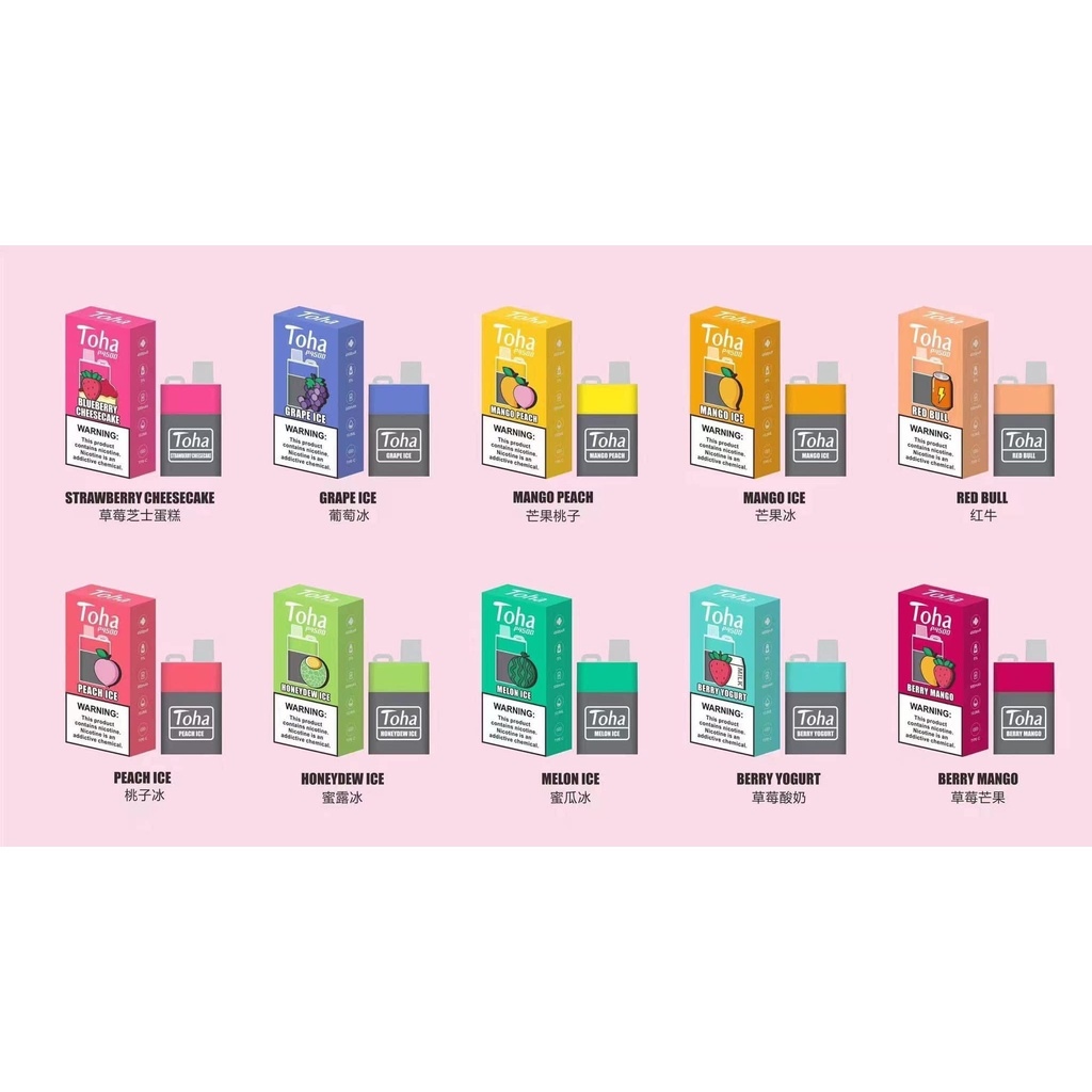 Toha Disposable Vape Pod Up To 4500 Puffs Rechargeable Legit | Lazada PH