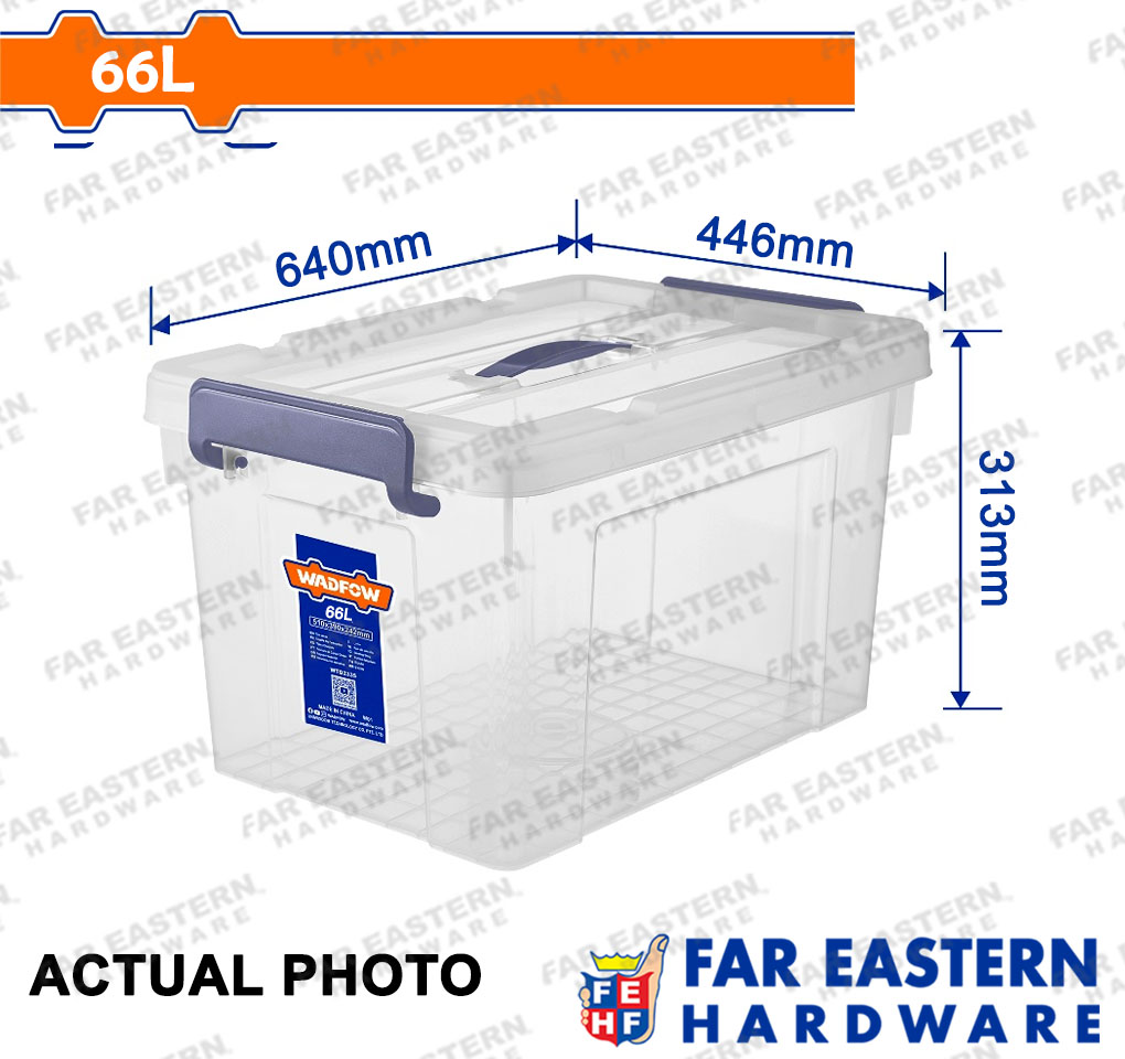 WADFOW Plastic Storage Container Tool Box 25L | 33L | 40L | 47L | 66L ...